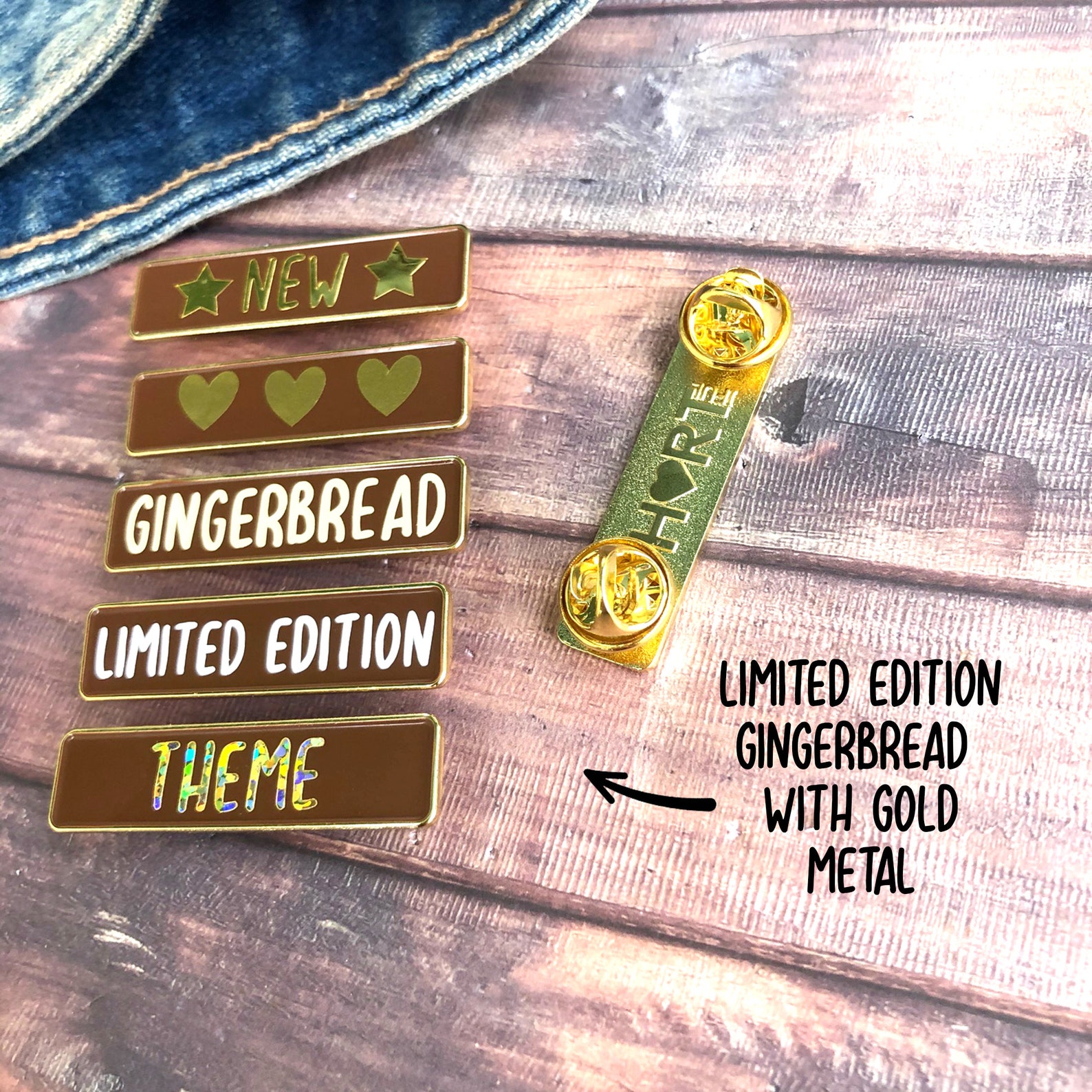 Personalised Design Your Rectangle Enamel Pin Customised Pin Badge ...