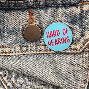 Lip Reader, Hard of Hearing Enamel Pin, Deaf | Design Your Own - Etsy