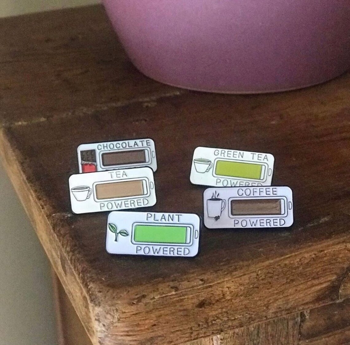 Coffee Powered Enamel Pin: Coffee Lover Gift - Etsy Australia