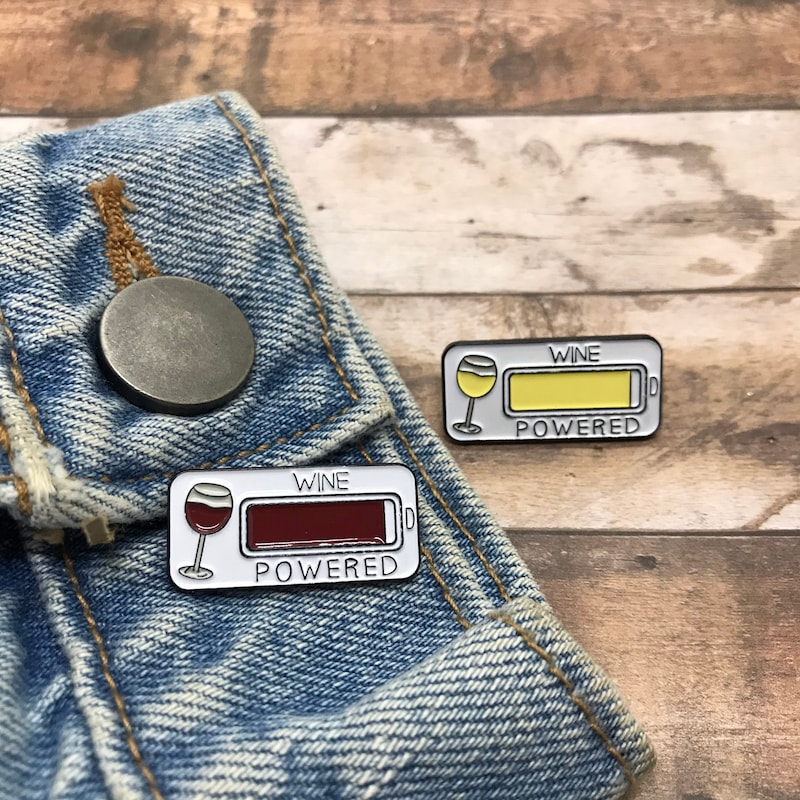 Wine Pins Enamel - Etsy UK