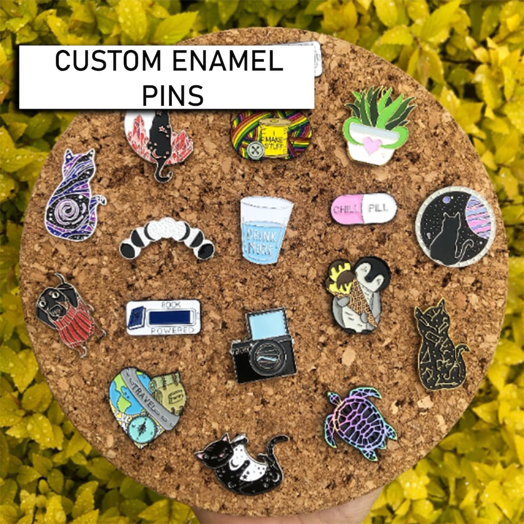 Design Your Own Custom Enamel Pins: Message for Quote - Etsy