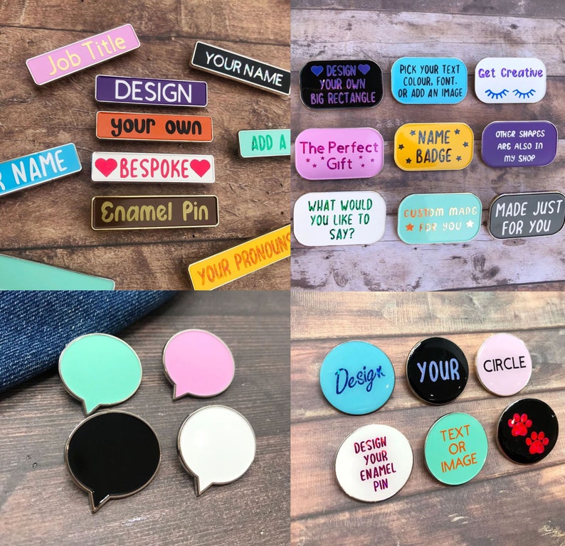 Pronoun / Pronouns Enamel Pin Design Your Own Gift - Etsy UK