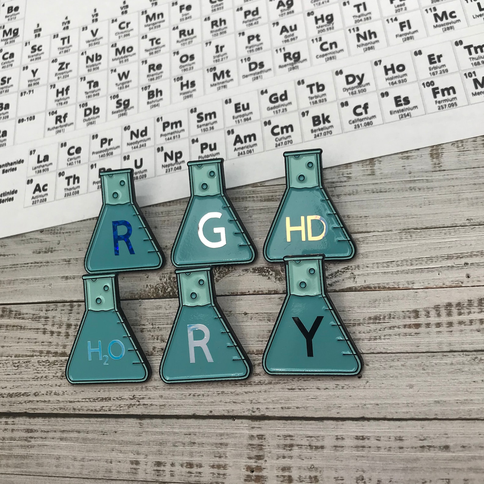 Personalisable Science Beaker Enamel Pin Gift - Etsy UK