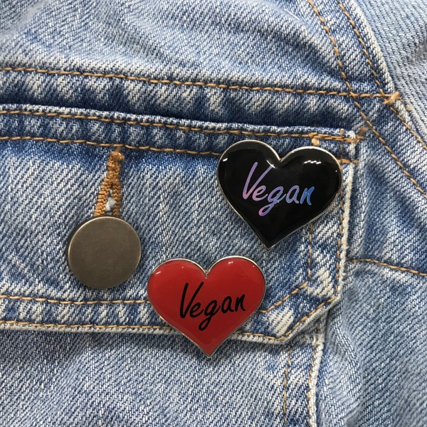 Vegan Enamel Pin - Etsy
