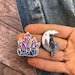 Bisexual Pride Flag Crystal and Cat Glitter Enamel Pin Set of Two or ...