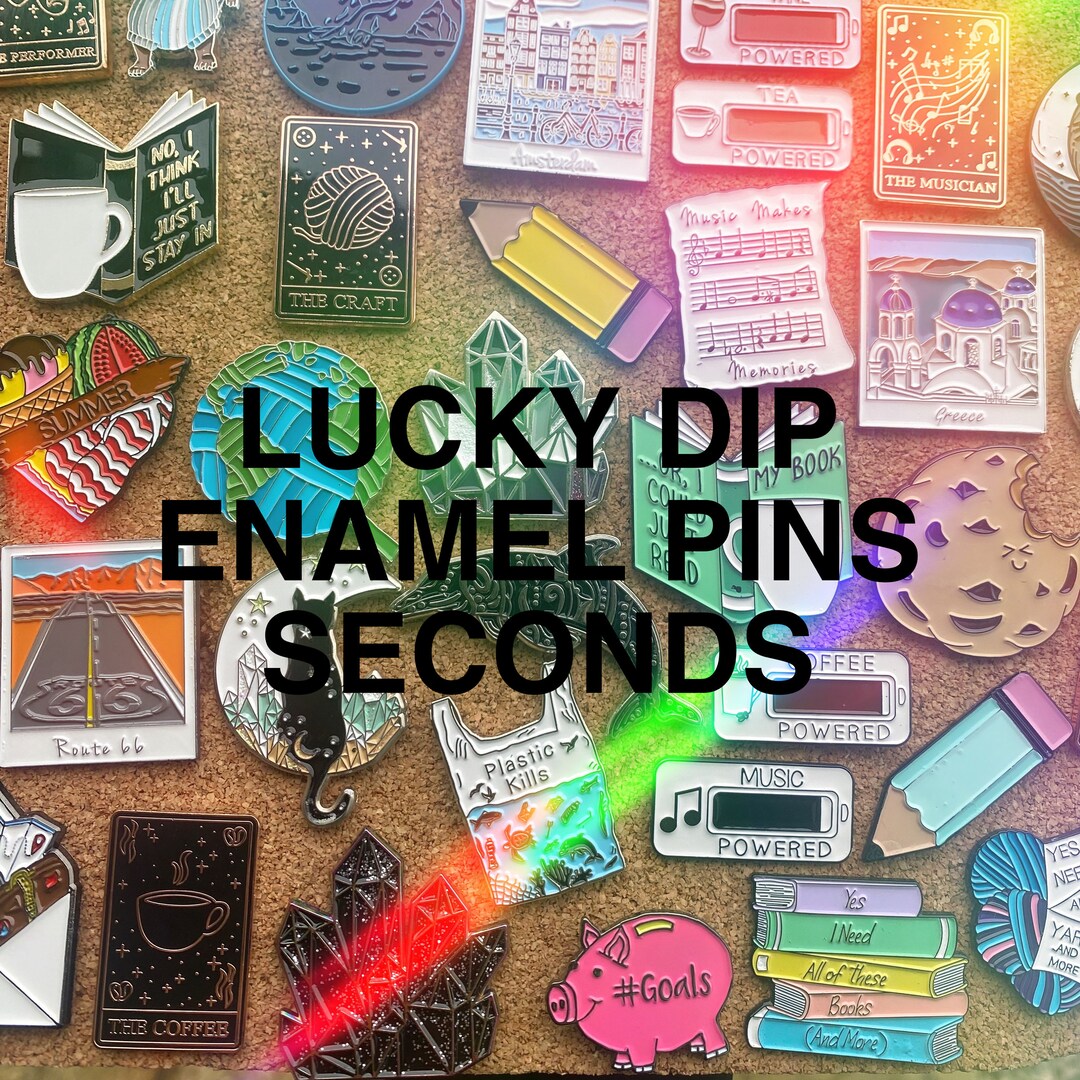 Lucky Dip Enamel Pins: Discounted Oops Lapel Pins - Etsy