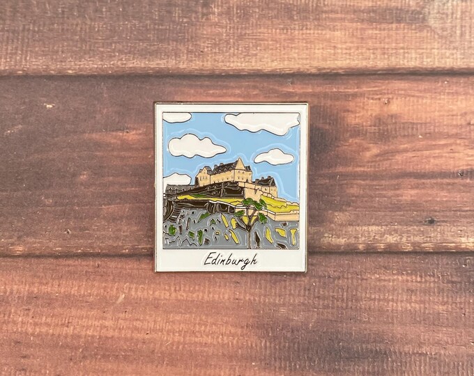 From Edinburgh With Love Seasonal Landmark Post Stamp Hard Enamel Pin ...