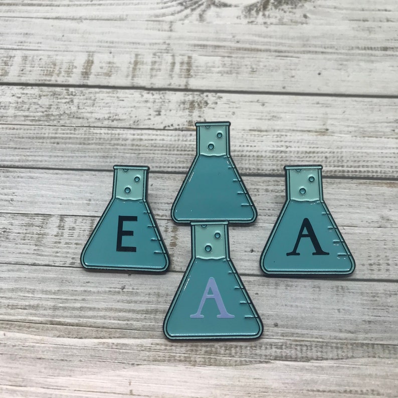 Personalisable Science Beaker Enamel Pin Gift - Etsy UK