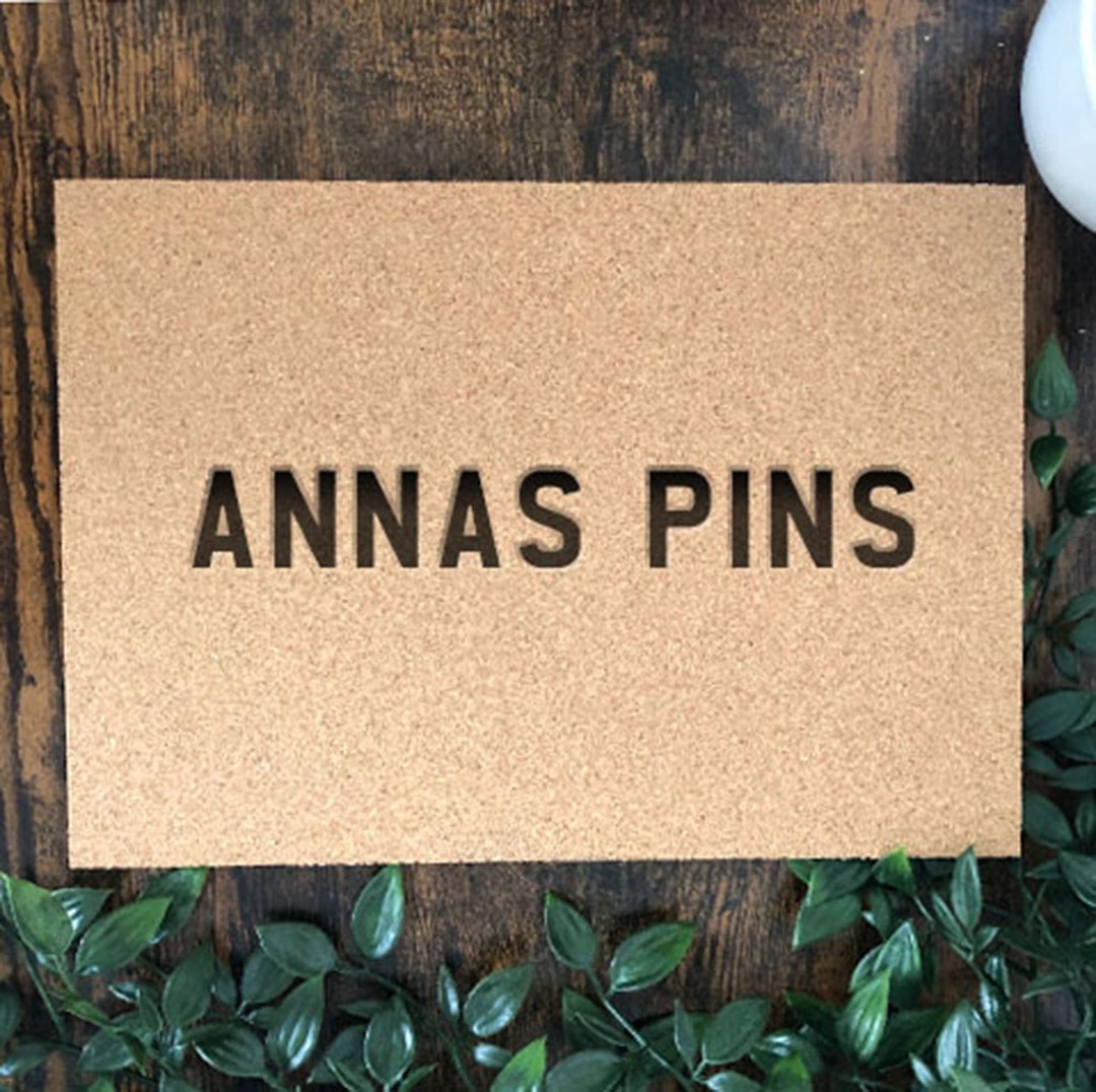 Customised name Pin Board Enamel Pin Display Cork Board - Etsy