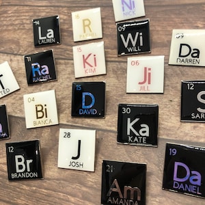 Personalised Periodic Table Element Enamel Pin | Customised Gift - Etsy