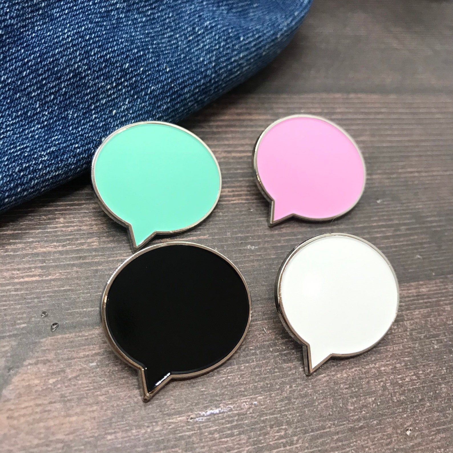 Personalised Design Your BIG Rectangle Enamel Pin Customised | Etsy