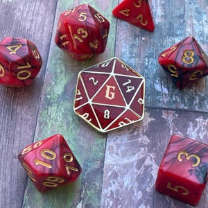 Customisable Dice D20 Enamel Pins, RPG Gift – Tabletop Gamer Accessory ...
