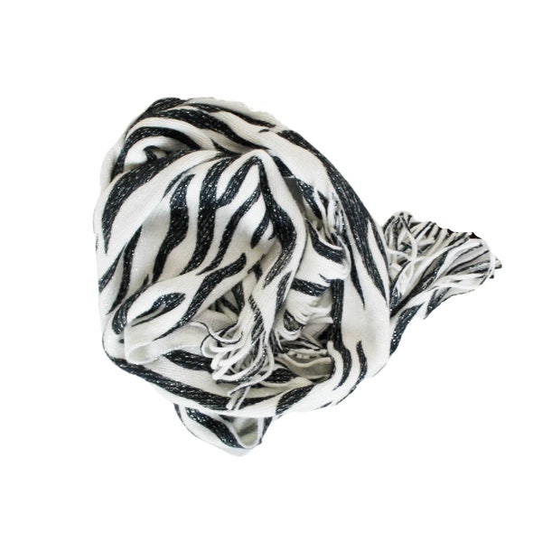 Zebra Print Scarf - Etsy
