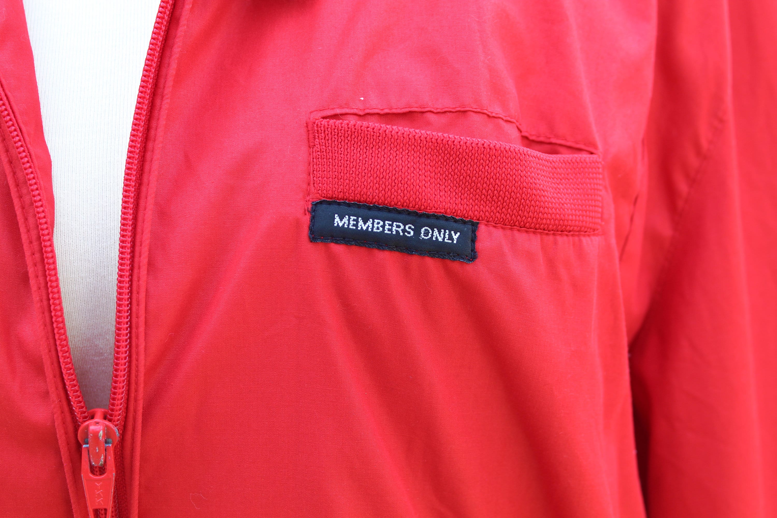 Vintage Red Members Only Jacket Red Jacket Original 1980s - Etsy.de