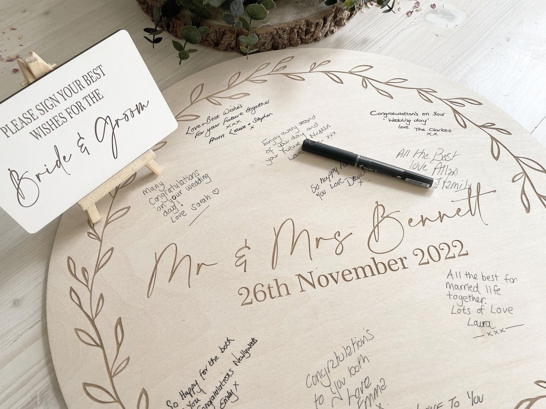 Wedding Guest Signing Board Wall Hanging WWW66 - Etsy