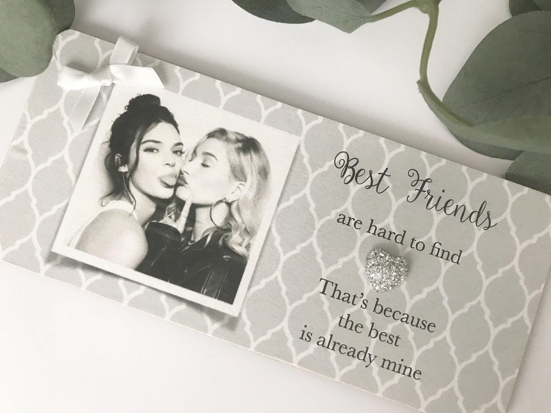 Personalised Photo Best Friend Keepsake Wall Hanging Gift P458 - Etsy UK
