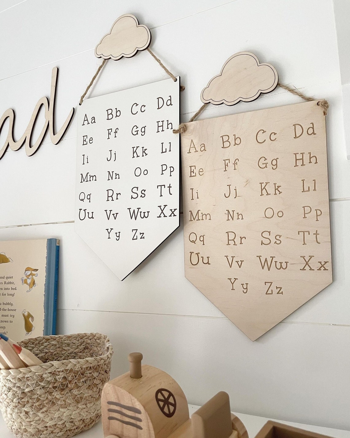 Alphabet Children's Learning Wall Hanging Teaching - Etsy