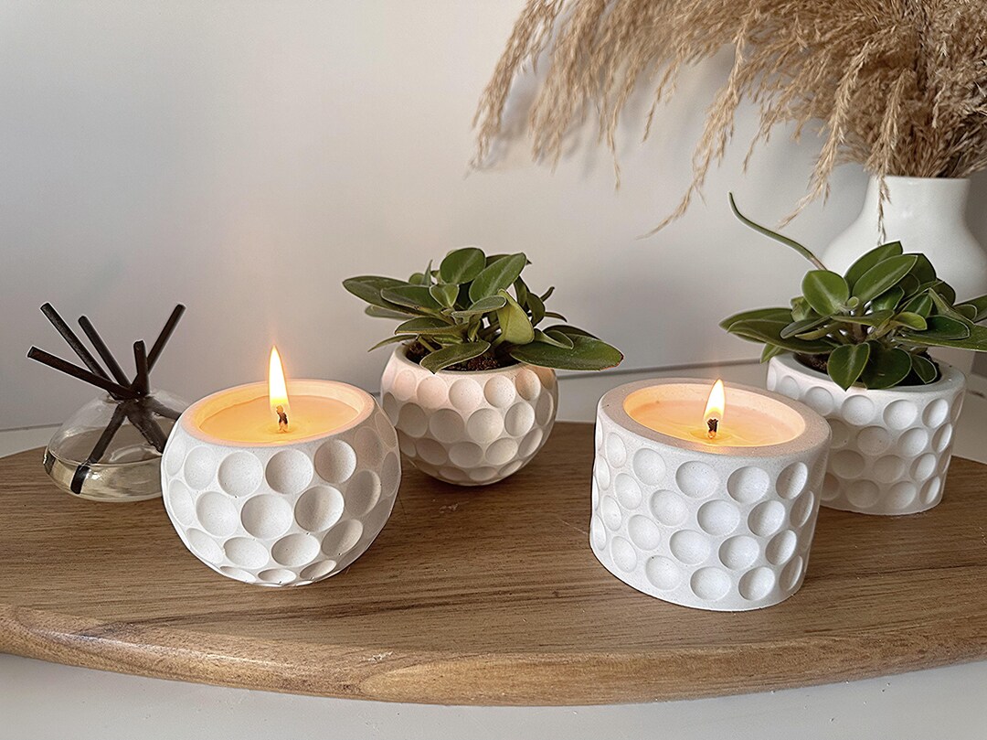 Bobble Plant Pot/container & Fragrance Candles Home Décor/gift - Etsy UK