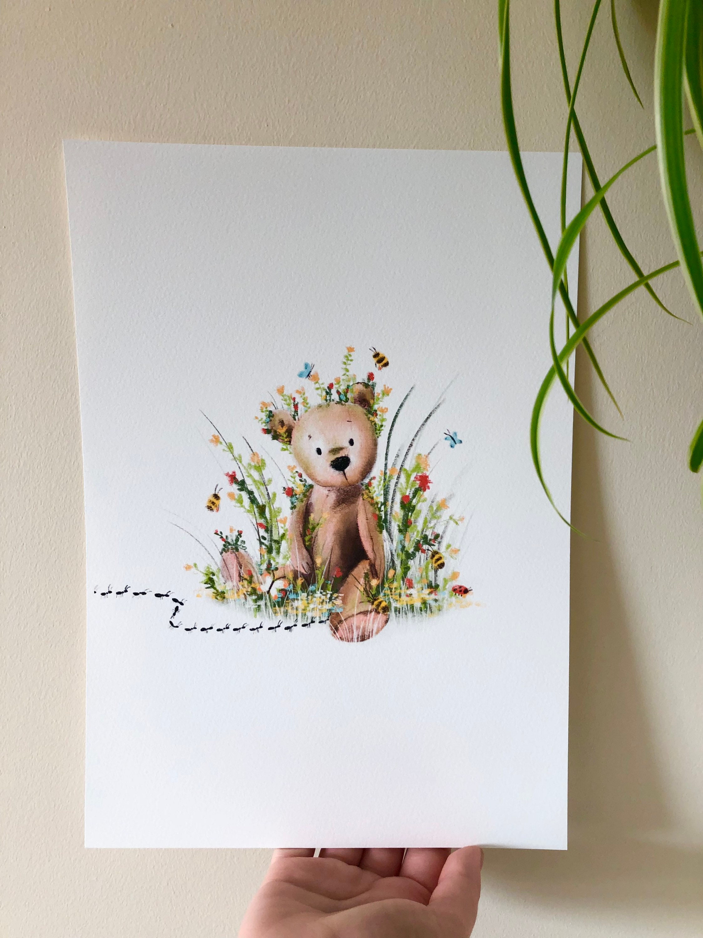 Wild Teddy Bear art print — Anna Terreros-Martin