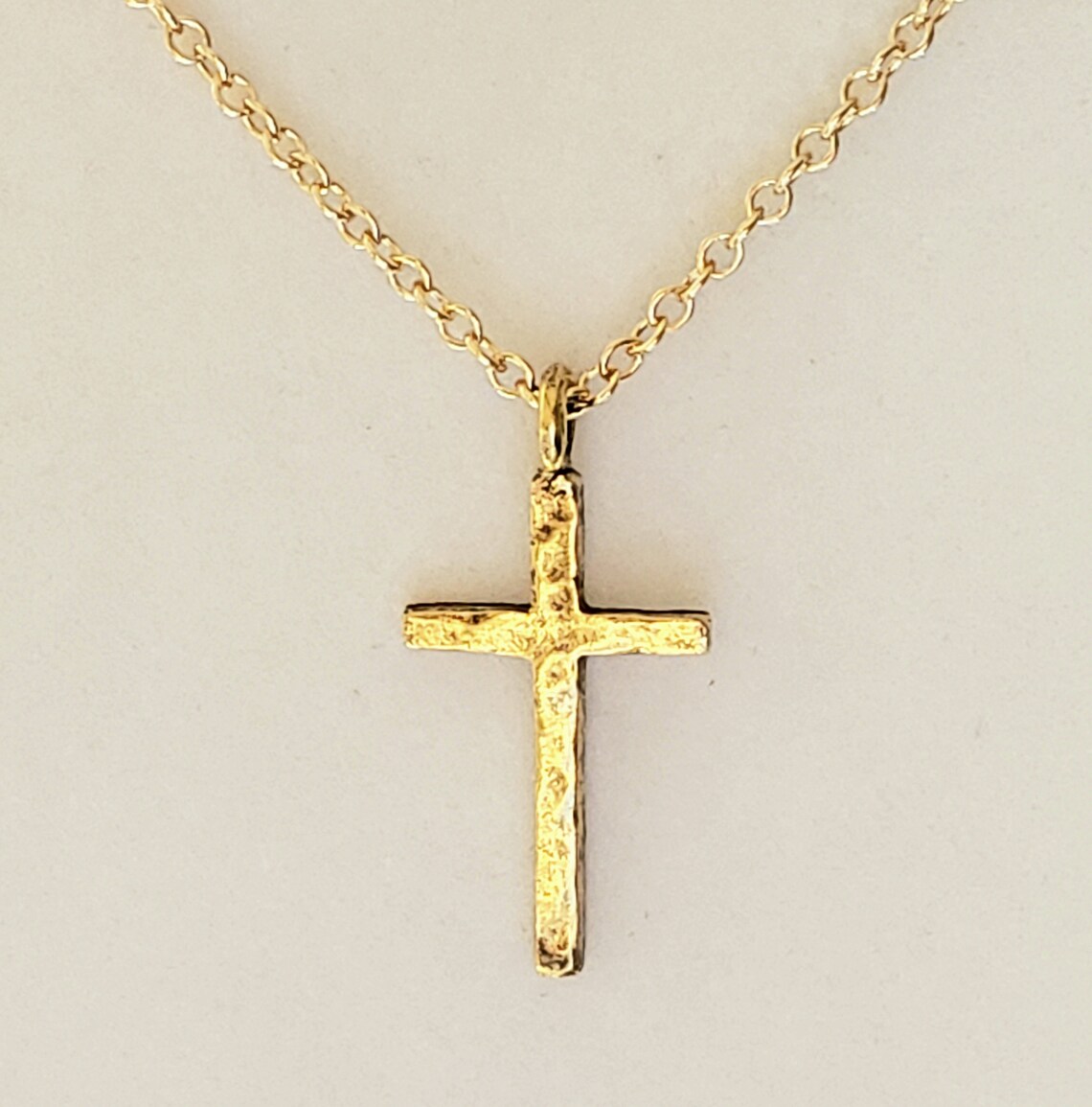 Men's Antique Gold French Fleur Cross Pendant or Necklace - Etsy