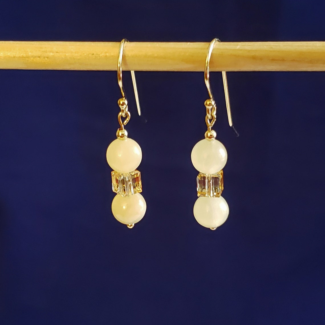 Citrine & Yellow Calcite Beaded Gemstone Jewelry Set With - Etsy