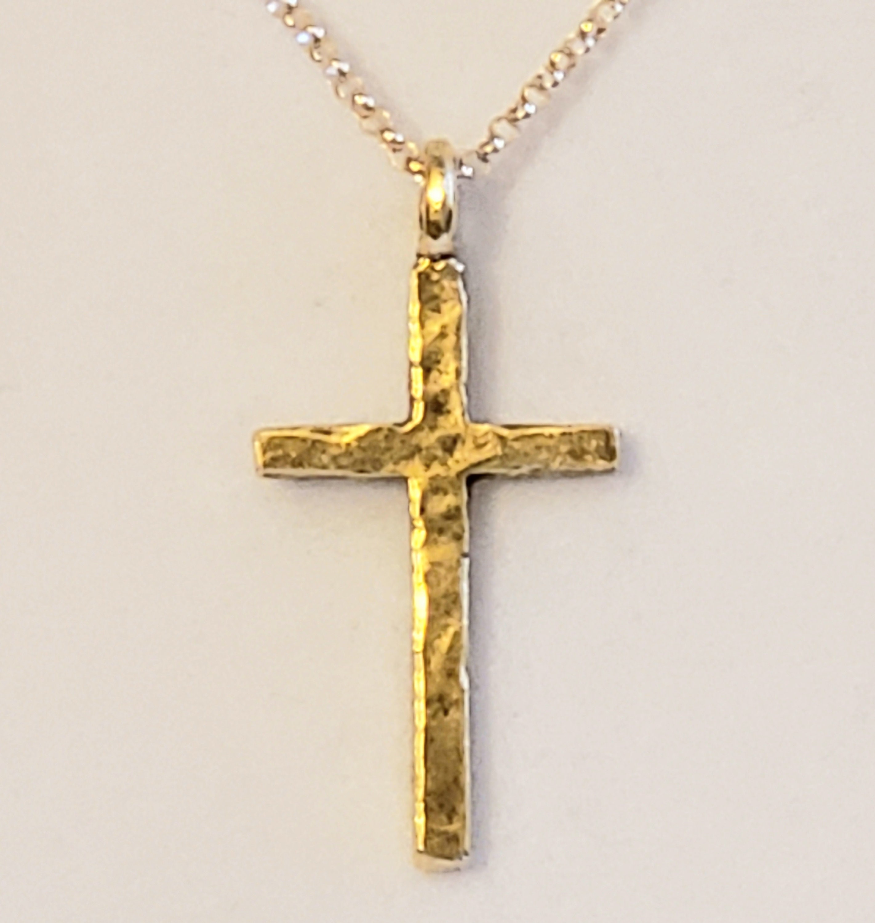 Gold Greek Cross Pendant Necklace in Swarovski Crystal Golden | Etsy