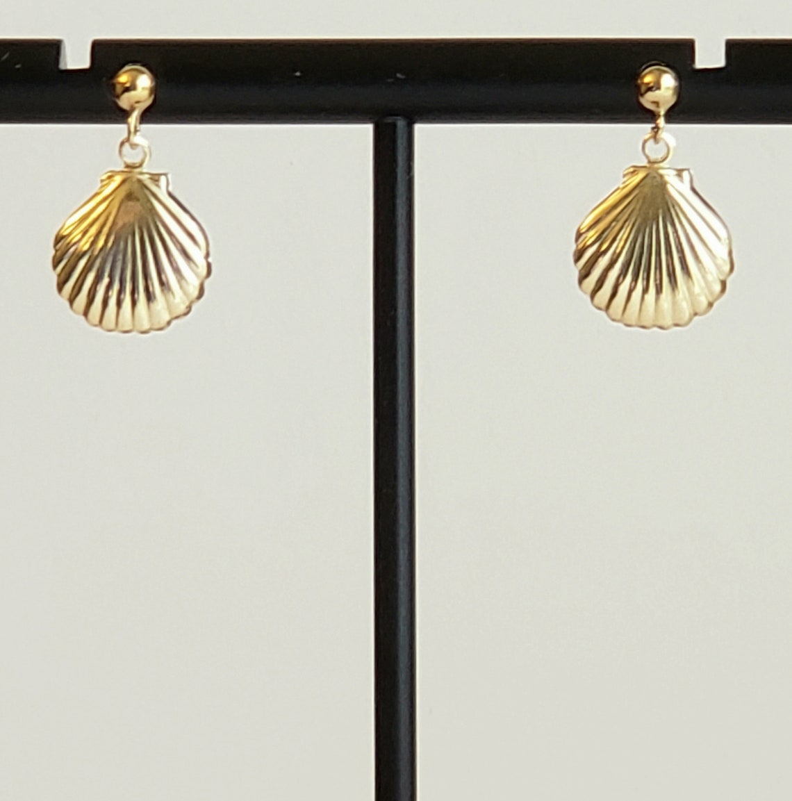 925 Sterling Silver Scallop Shell Earrings With 925 Sterling - Etsy