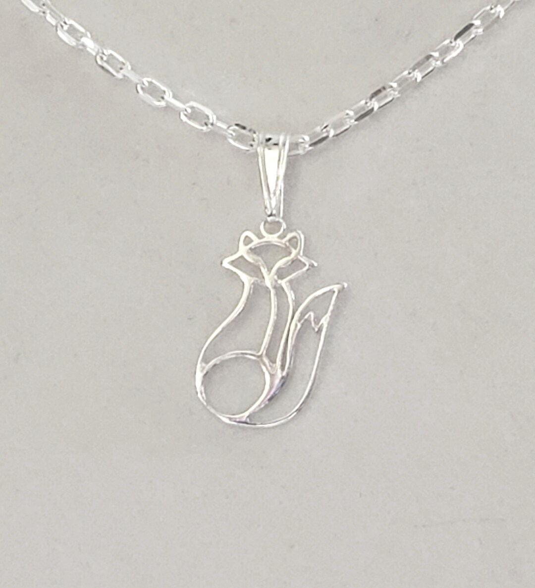 Fuchs Anhänger im Offenschnitt 925 Sterling Silber mit 925 Sterling ...