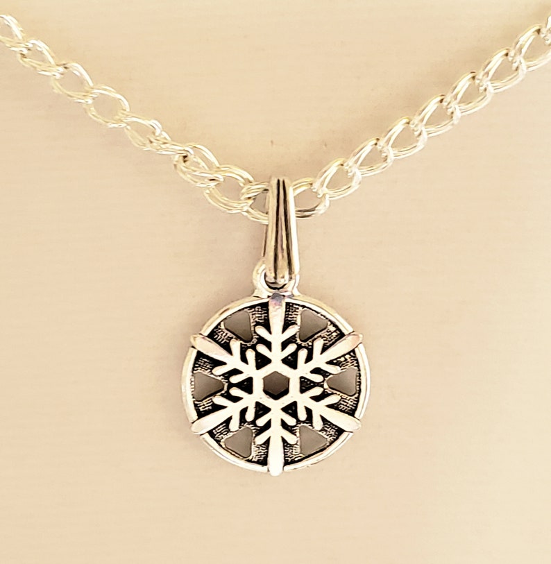 White Snowflake Crystal Pendant or Necklace in Swarovski - Etsy