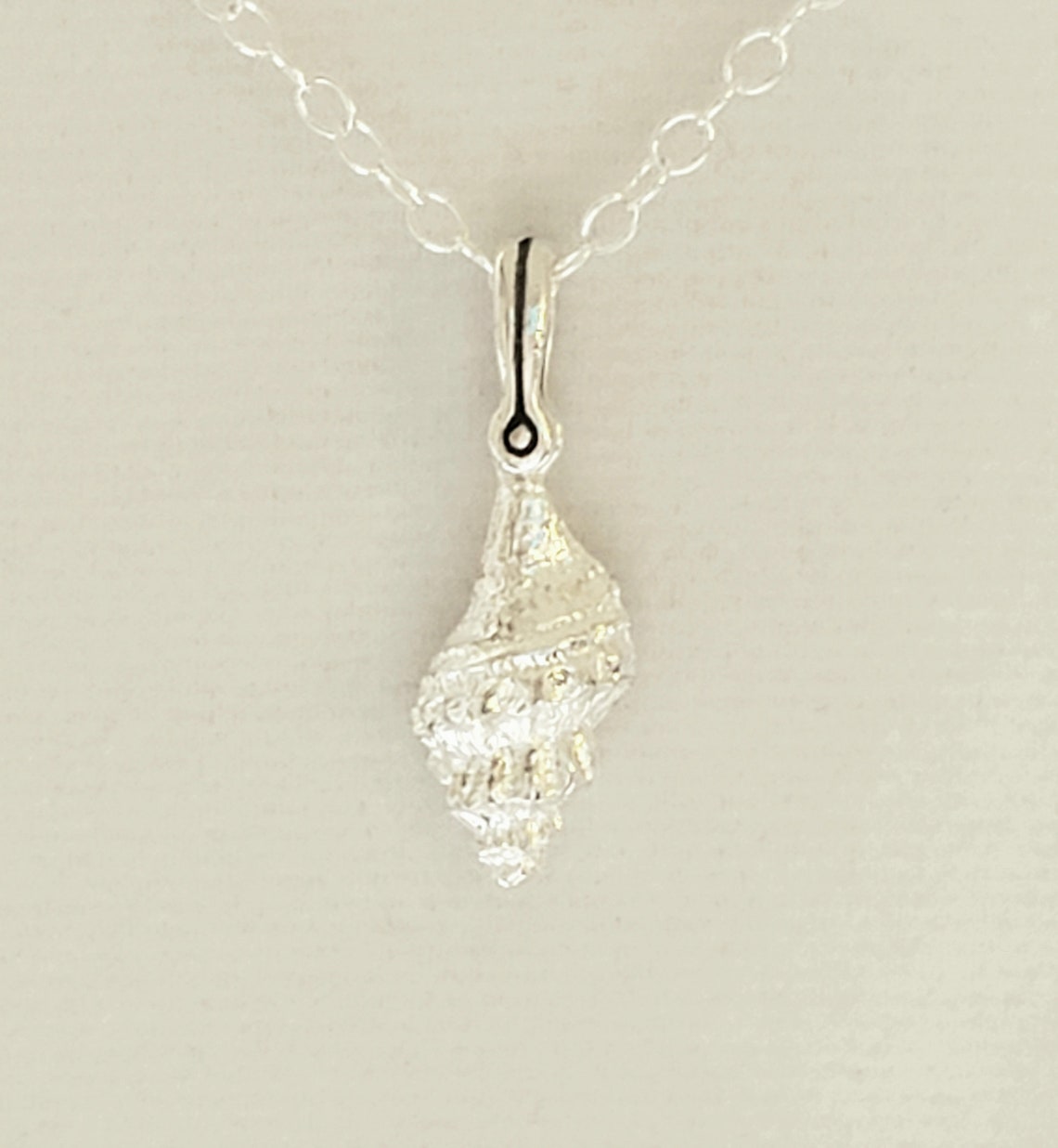 Men's Conch Seashell Pendant Necklace in 925 Sterling - Etsy