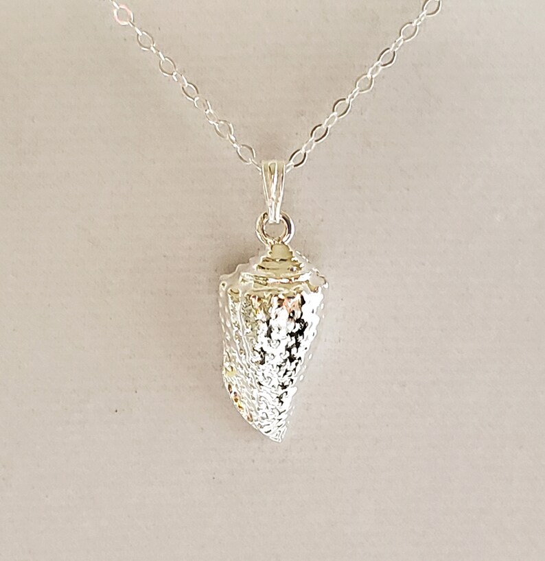 Men's Conch Seashell Pendant Necklace in 925 Sterling - Etsy