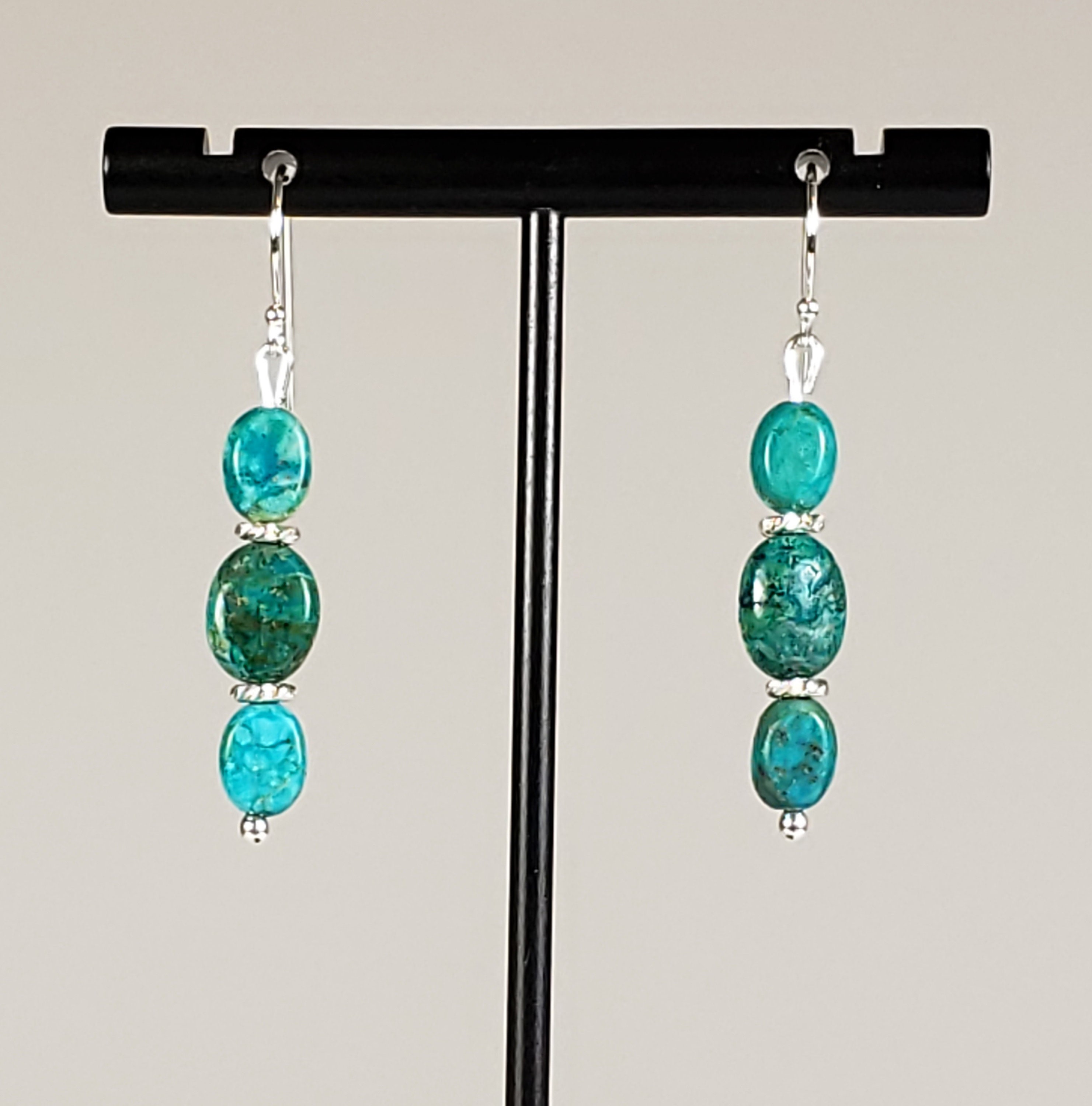 Turquoise Waters Beaded Gemstone Necklace With Real Turquoise - Etsy