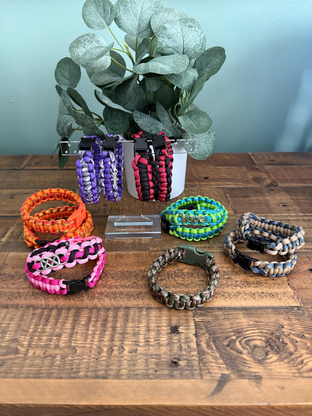 Handmade Paracord Survival Bracelets – Custom Colors, Outdoor ...