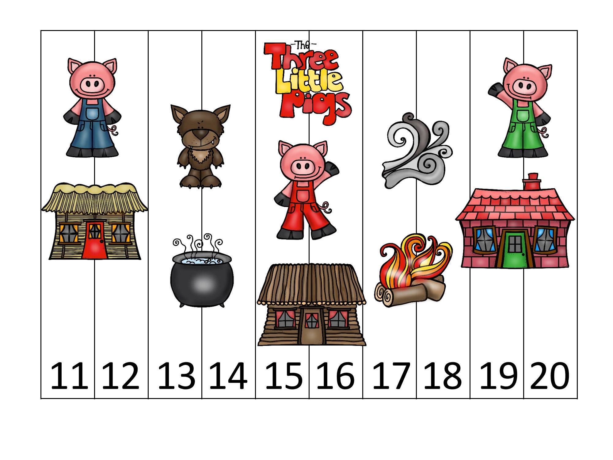 The Three Little Pigs -preschool -kindergarten- Homeschool - Teacher ...