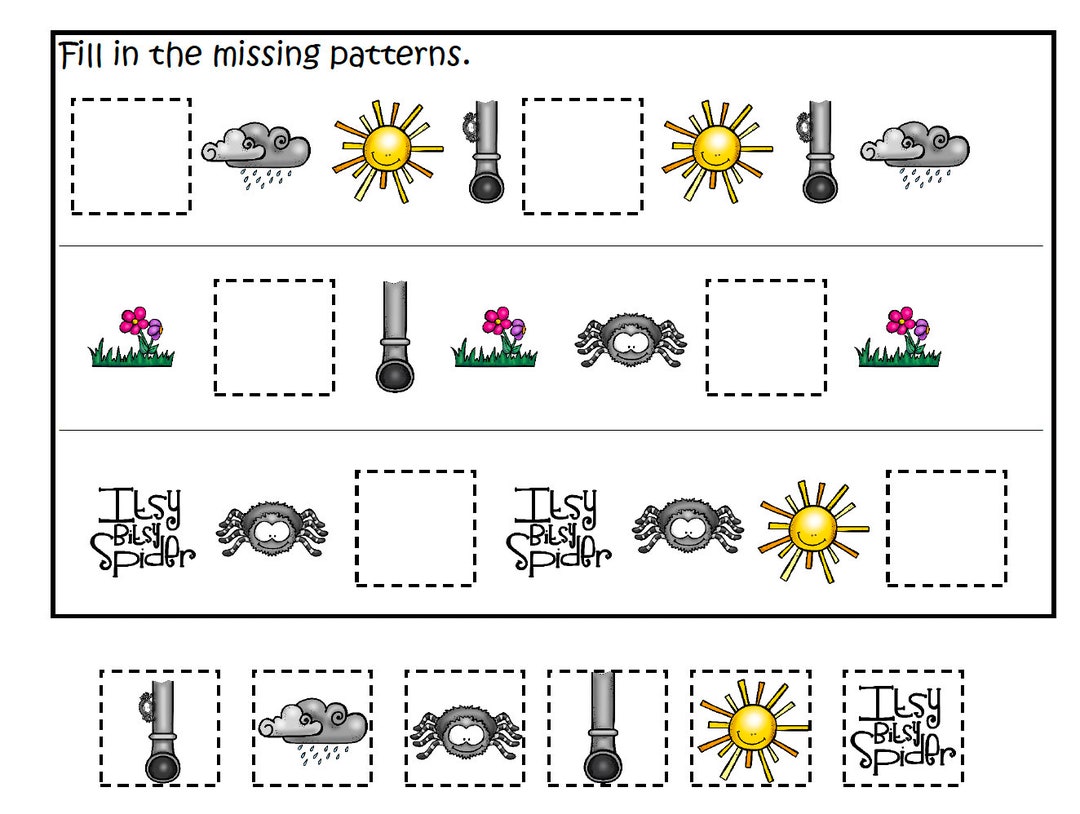 Itsy Bitsy Spider -preschool -kindergarten- Homeschool - Teacher ...