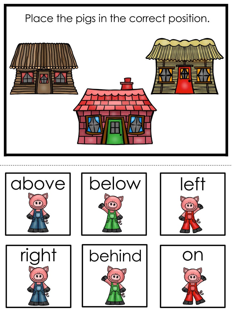 The Three Little Pigs Preschool Learning Pack (digital Download) - Etsy