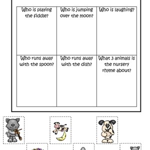 Hey Diddle Diddle Learning Pack: Preschool Kindergarten Activities (PDF ...