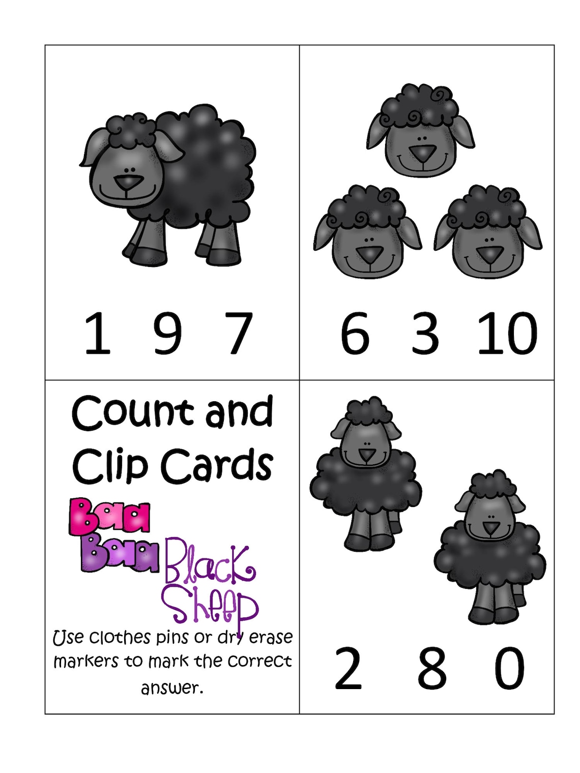 Baa Baa Black Sheep -preschool -kindergarten- Homeschool - Teacher ...