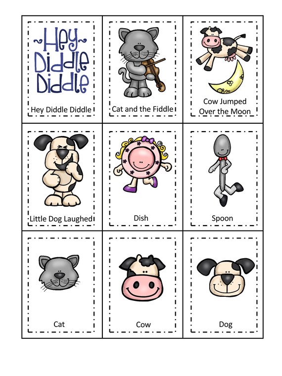 Hey Diddle Diddle preschool kindergarten Homeschool | Etsy