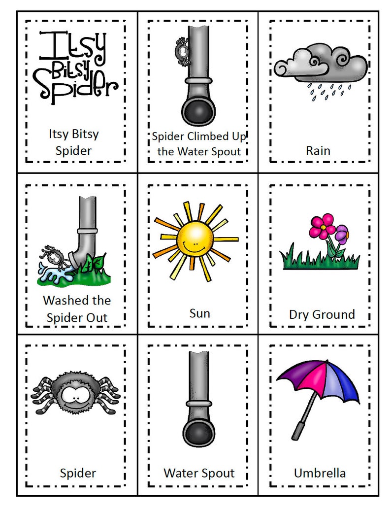 Itsy Bitsy Spider -preschool -kindergarten- Homeschool - Teacher ...