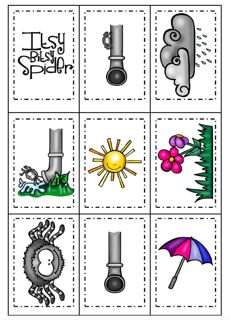 Itsy Bitsy Spider -preschool -kindergarten- Homeschool - Teacher ...