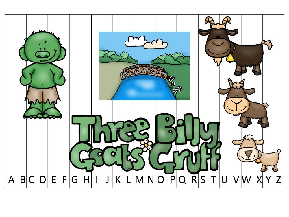 Three Billy Goats Gruff: Preschool Learning Activities (PDF) - Etsy
