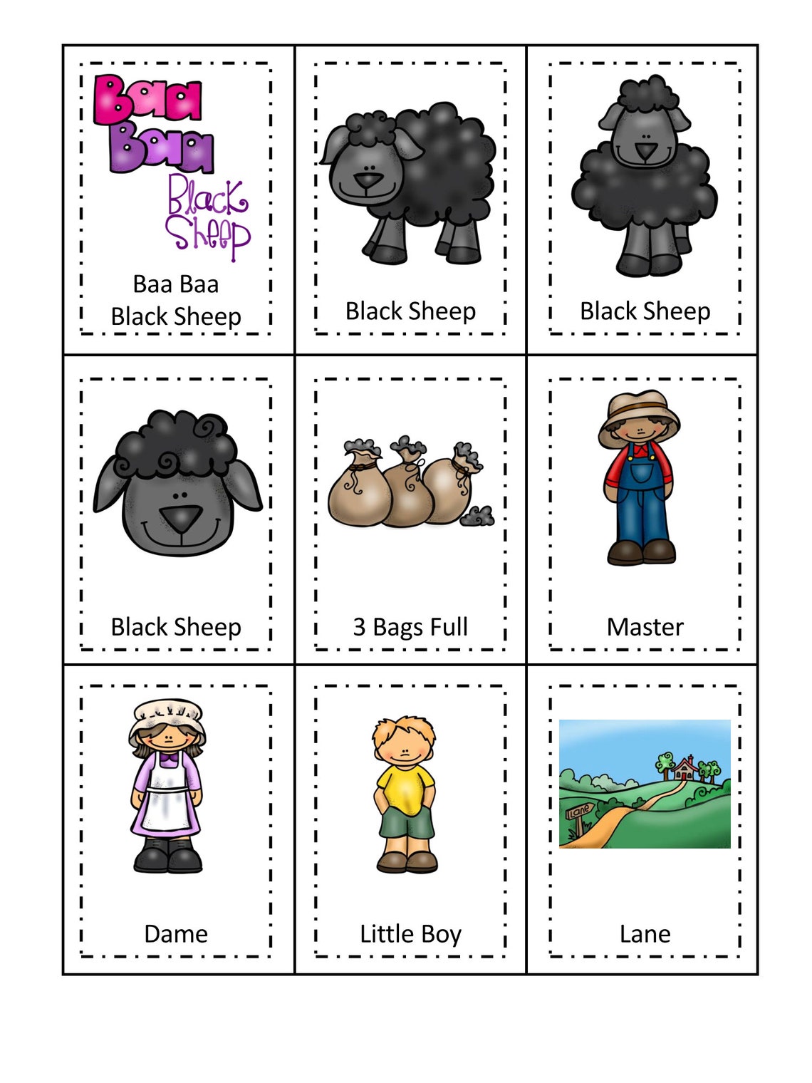 Baa Baa Black Sheep -preschool -kindergarten- Homeschool - Teacher ...