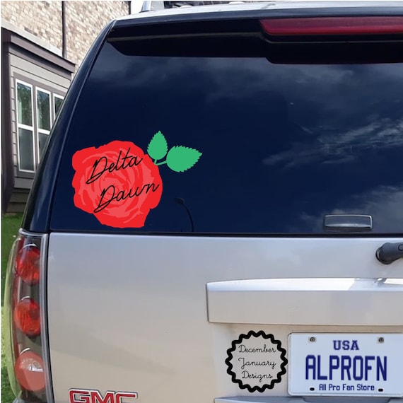 Country Music Sticker Delta Dawn Decal 70s Country Music - Etsy