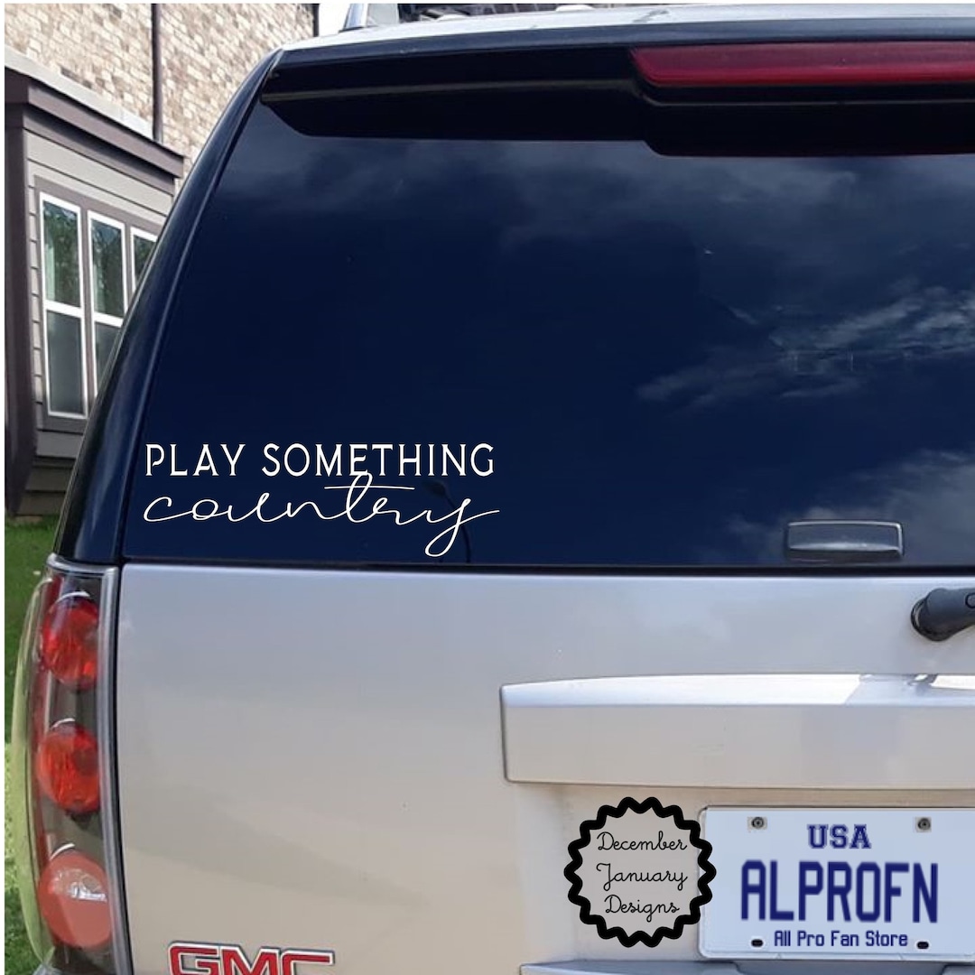 Country Music Decal, Play Something Country Sticker, Brooks & Dunn, 00s ...