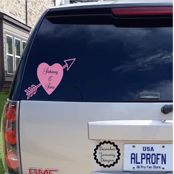 Johnny Cash Decal Johnny & June Sticker June Carter Cash | Etsy