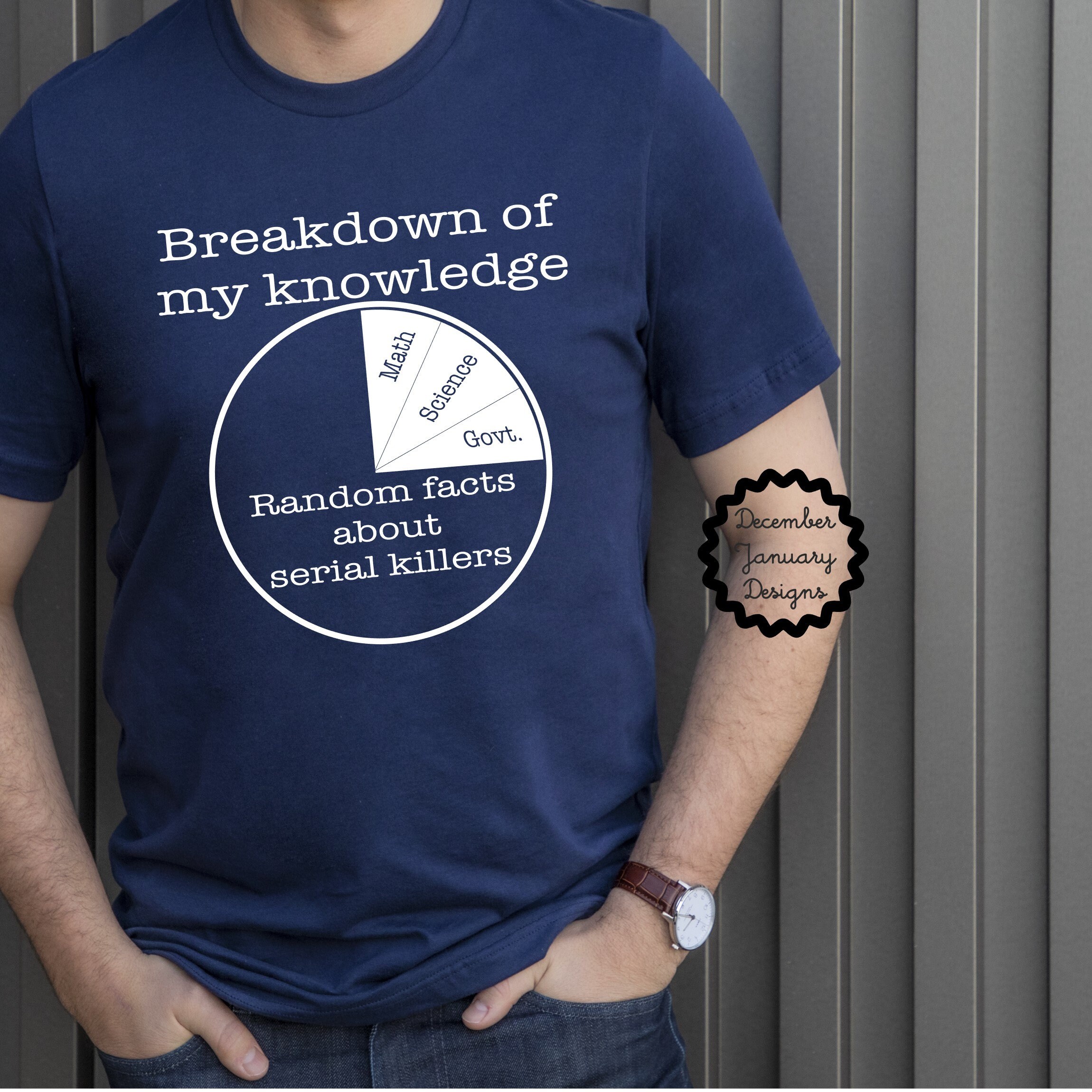 Serial Killer Shirt Random Facts about Serial Killers Pie | Etsy