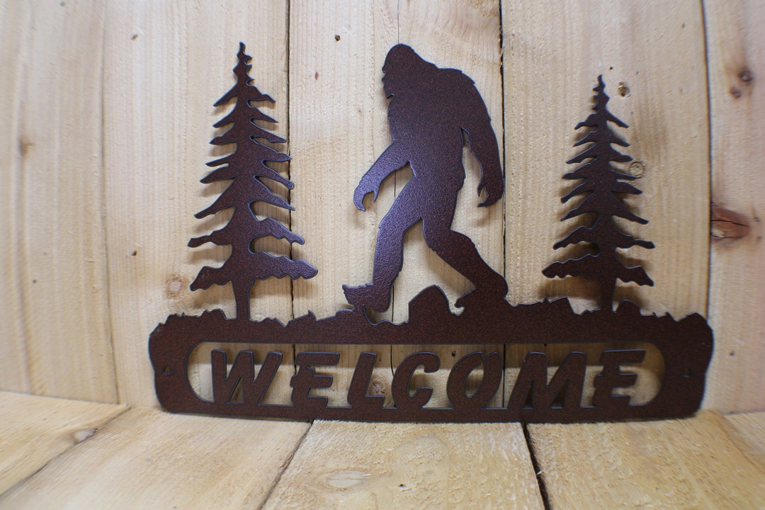 Bigfoot Welcome Sign Beautiful Industrial Rustic Farmhouse - Etsy