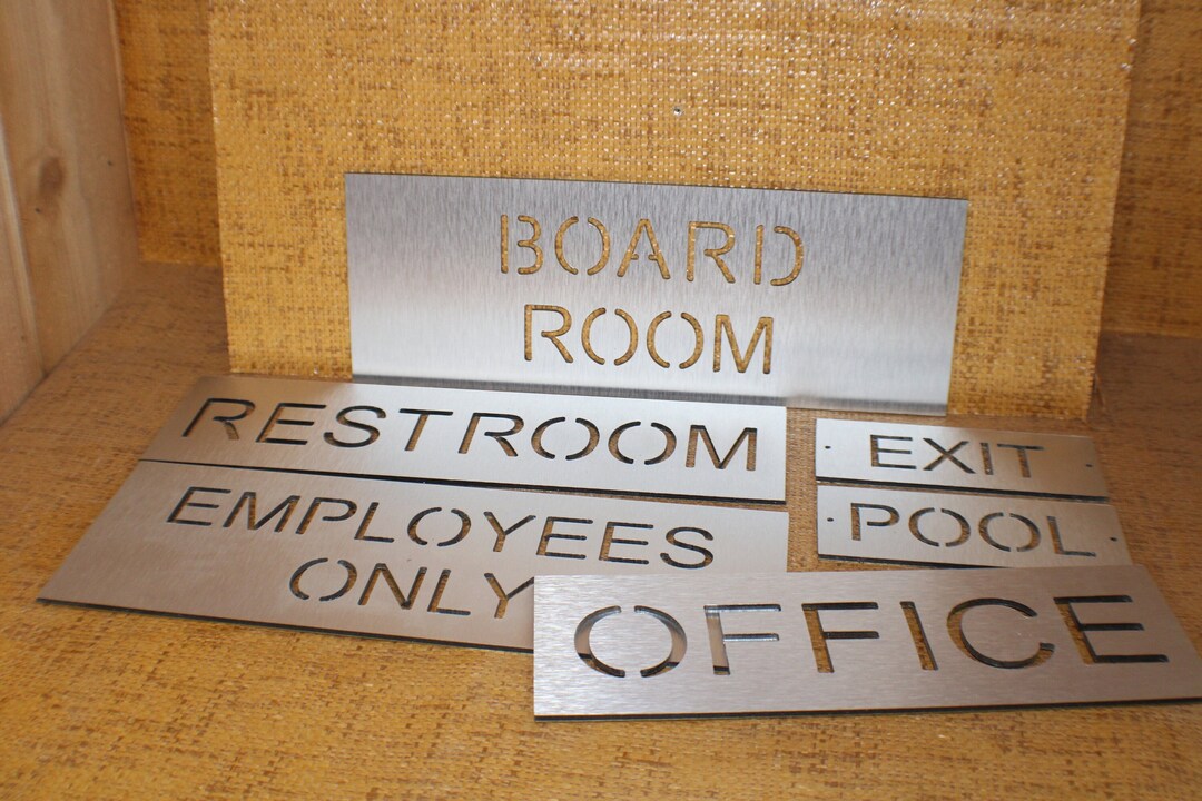 A Modern Office Sign 12 1/2" X 4 1/2" or Custom. - Etsy