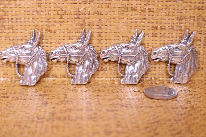 4-C415 Mule Head Cut-out Concho 2 Screw Back - Etsy